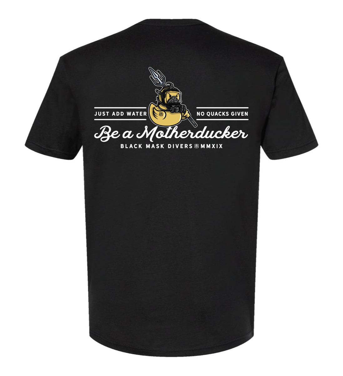 Men's Quacker T – Black Mask Divers