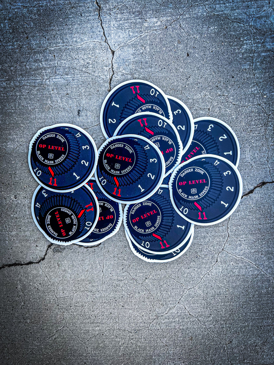 Eleven Sticker – Black Mask Divers