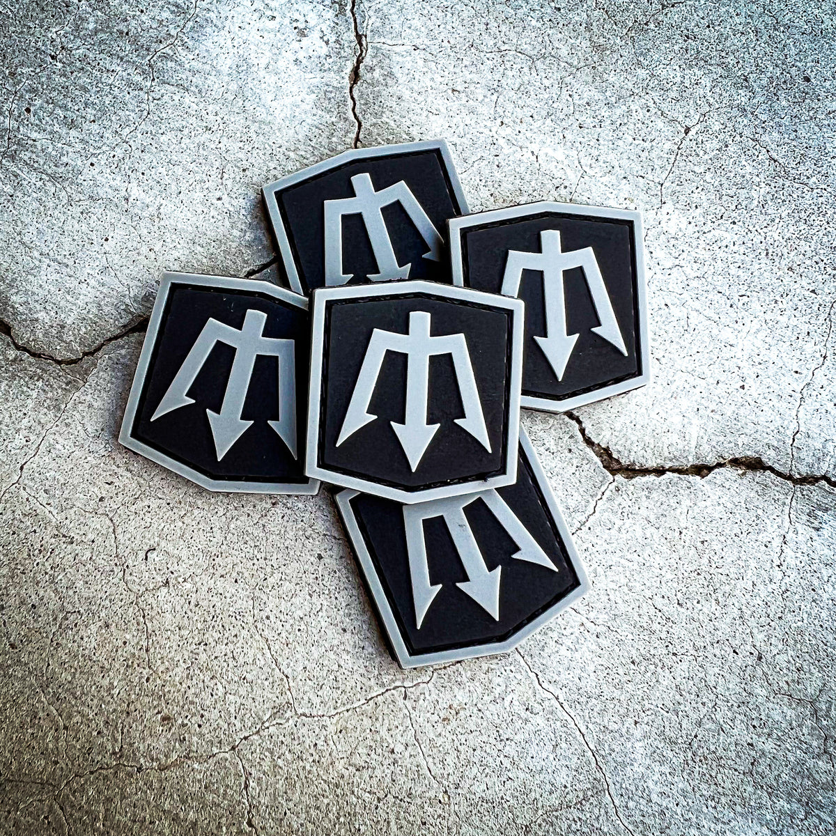 BMD Shield PVC Patch – Black Mask Divers